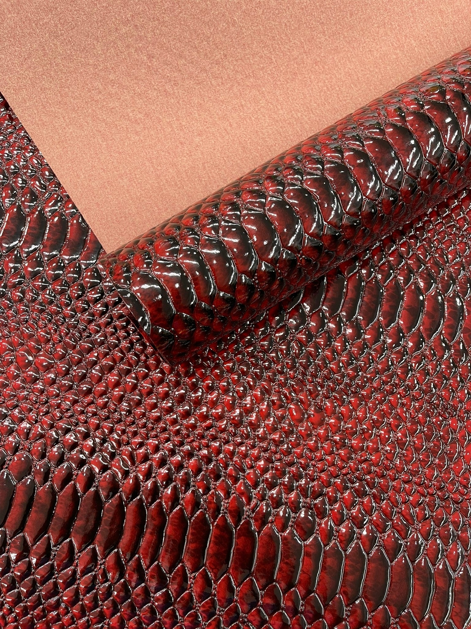 Cobra Snake Shiny Vinyl 3D Embossed 54" Wide| New Creations Fabric & F ...