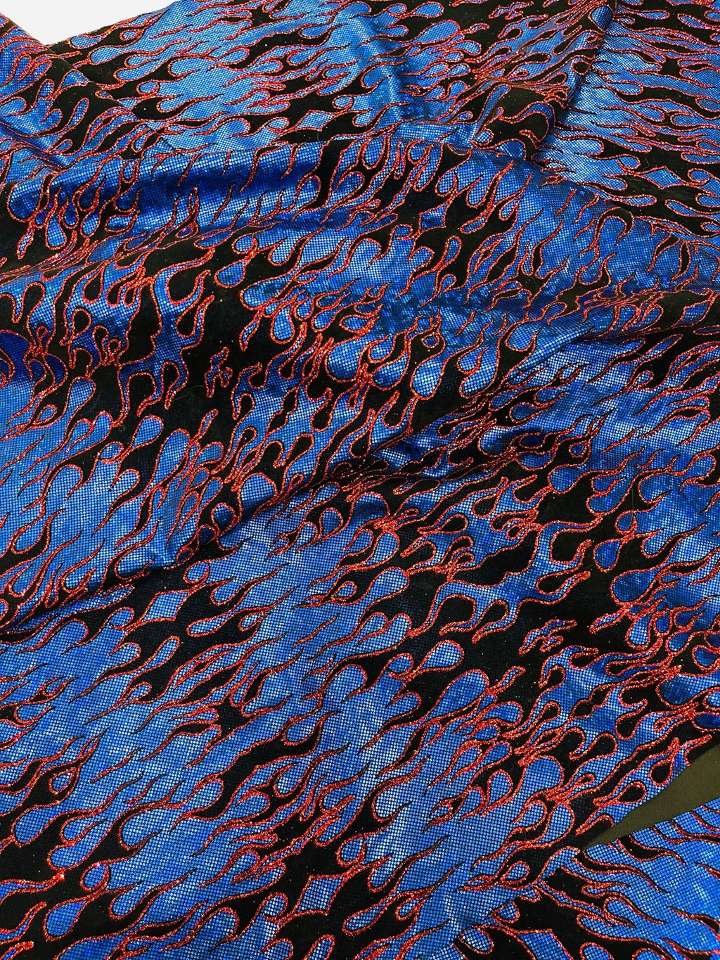 Hot Rod Flame Spandex 58" Wide| New Creations Fabric & Foam Inc.