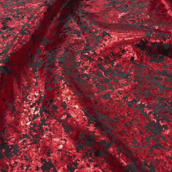 Stretch Velvet Splatter Foil Design 58" Wide| New Creations Fabric & F ...