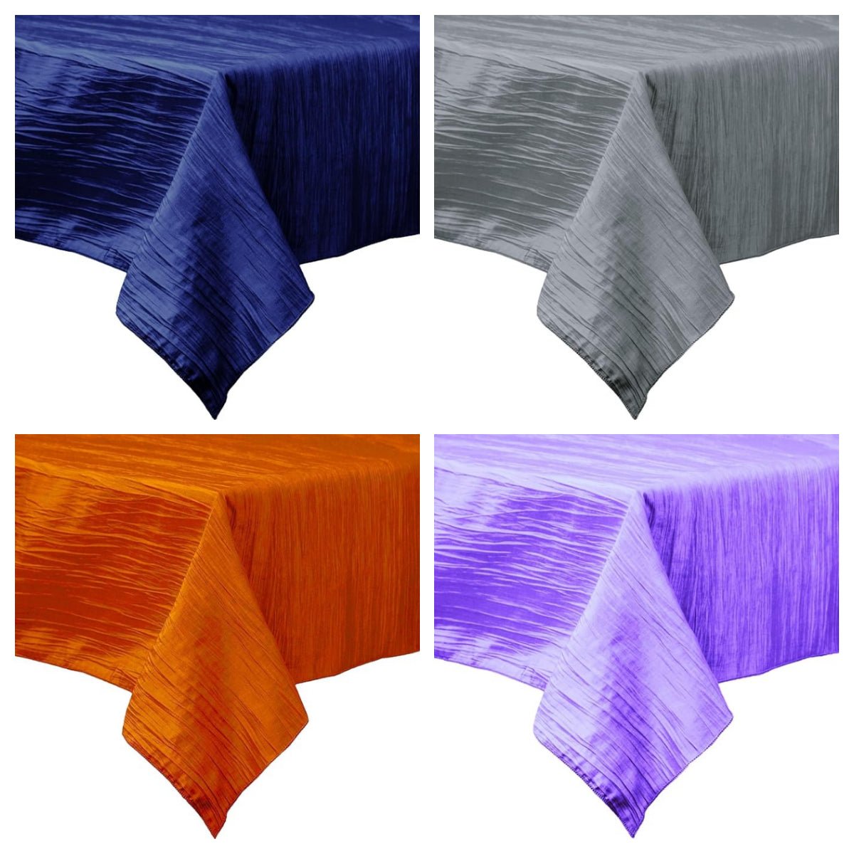 Rectangular Light Weight Accordion Design Crushed Taffeta Seamless Tab ...