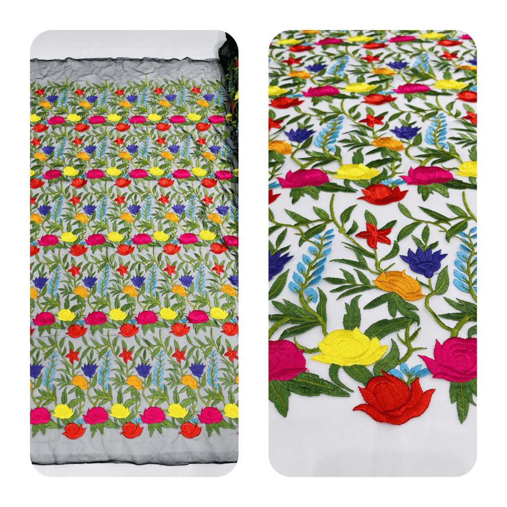 Maria Multi Color Mexican Sarape Floral Design 54" Wide| New Creations